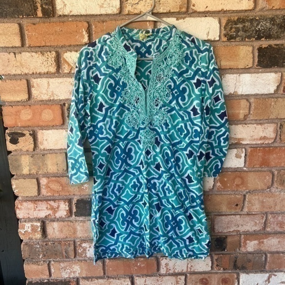 Roller Rabbit Embroidered Tunic - Gem